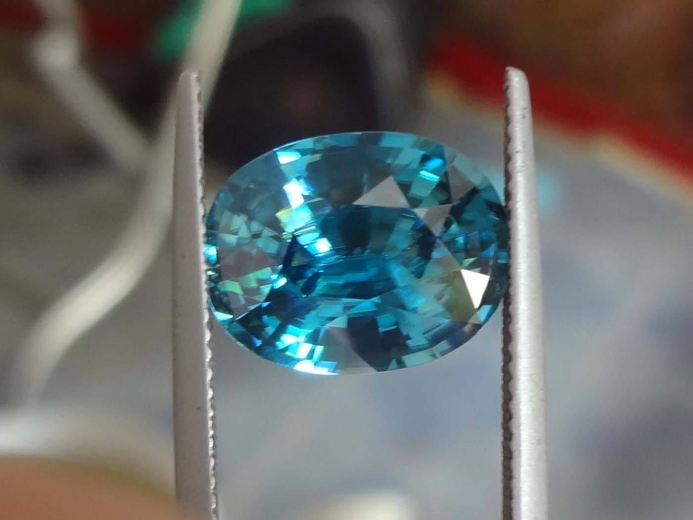 Cambodia Gems: Best Buy - Full Shine Extra Wide Natural Blue Zircon